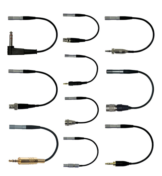 Lemo 3 Pin Microphone Adapter to Convert Lavalier Ear-hook Headworn Bo ...