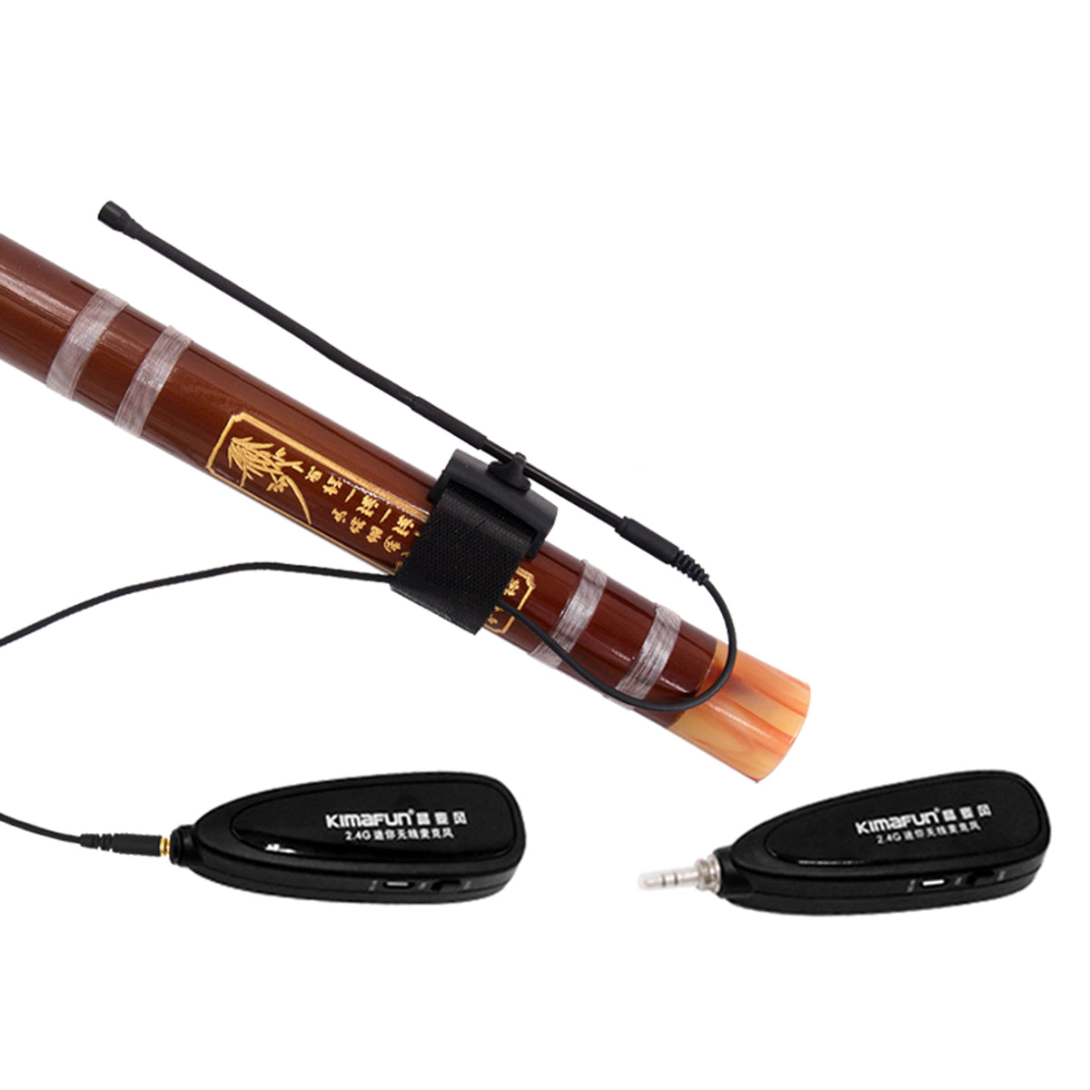 KM-G150-4 Wireless Flute and Clarinet Microphone System Flexible Strap ...