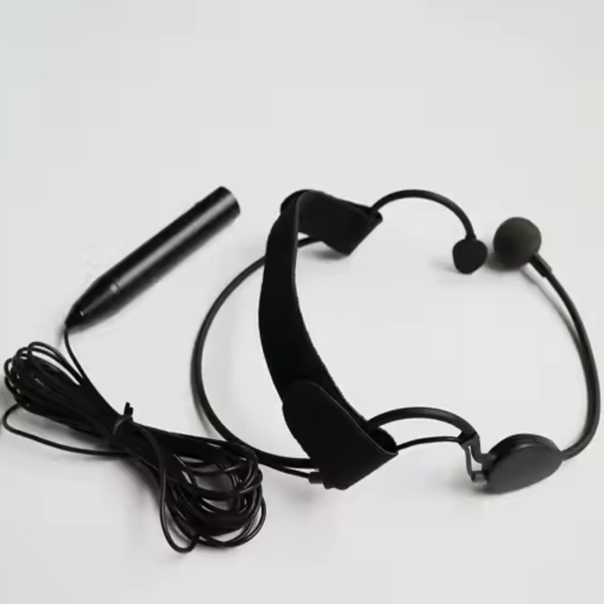 Unidirectional Condenser XLR Head Worn Microphone Headset Phantom Powe ...